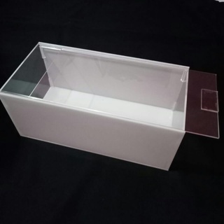 Jual KOTAK MASKER AKRILIK STANDAR SLIDING PUTIH BENING 20X10X8.5 cm ...