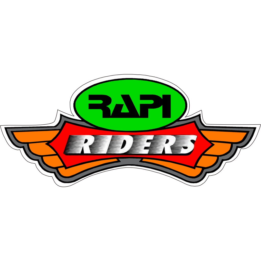 Jual STICKER LOGO RAPI RIDER UKURAN 11 X 5 CM | Shopee Indonesia