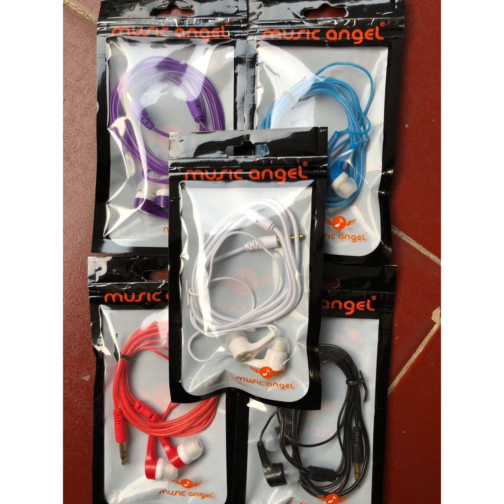 Jual HEADSET / HANDSFREE / EARPHONE MUSIC ANGEL (SUPER BASS) | Shopee ...