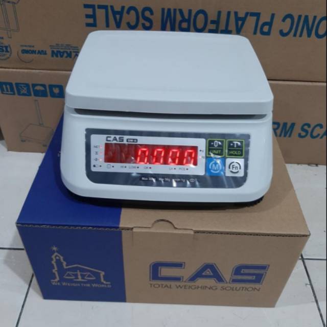Jual Timbangan Meja/Barang CAS SW-II cap 30Kg LED Double Display | Shopee Indonesia