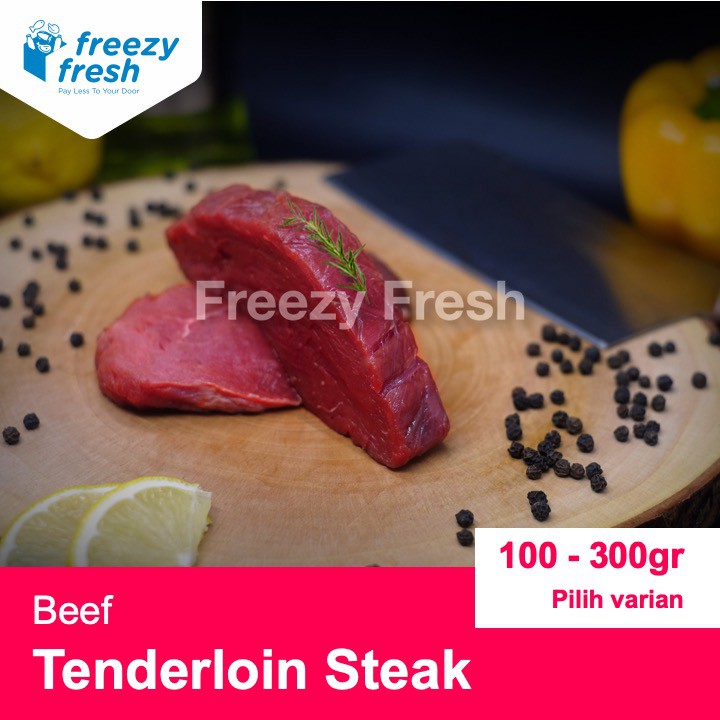 Jual Daging Sapi Import AUS / Tenderloin Steak (100 - 300 Gram) - 200 ...