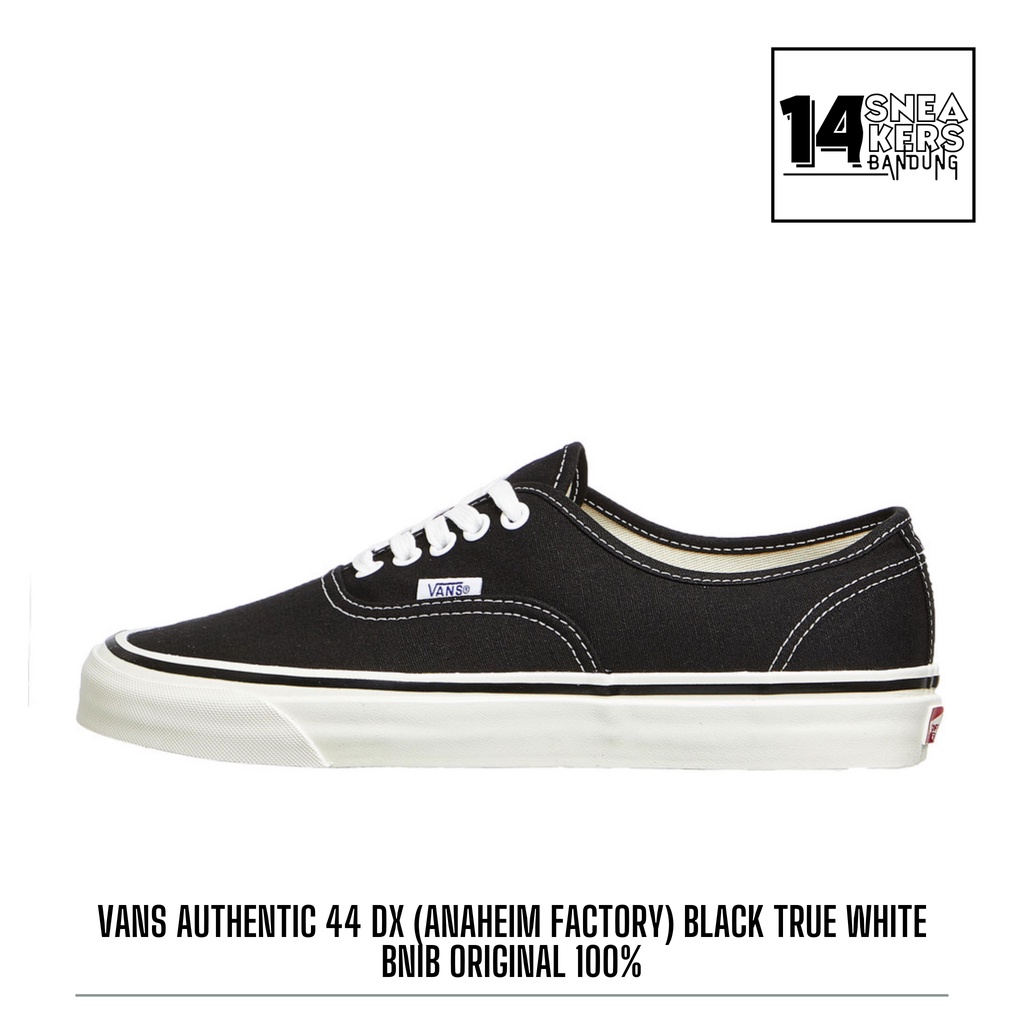 Jual Sepatu Vans Authentic 44 DX (Anaheim factory) Black True white ...