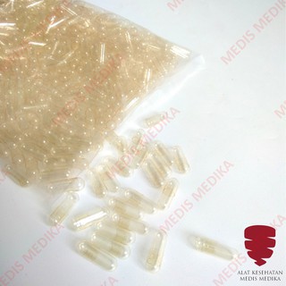 Jual Cangkang Kapsul Kosong No 1 Isi 1000 Pcs Kulit Kapsul Obat Natural Bening Indonesia|Shopee ...