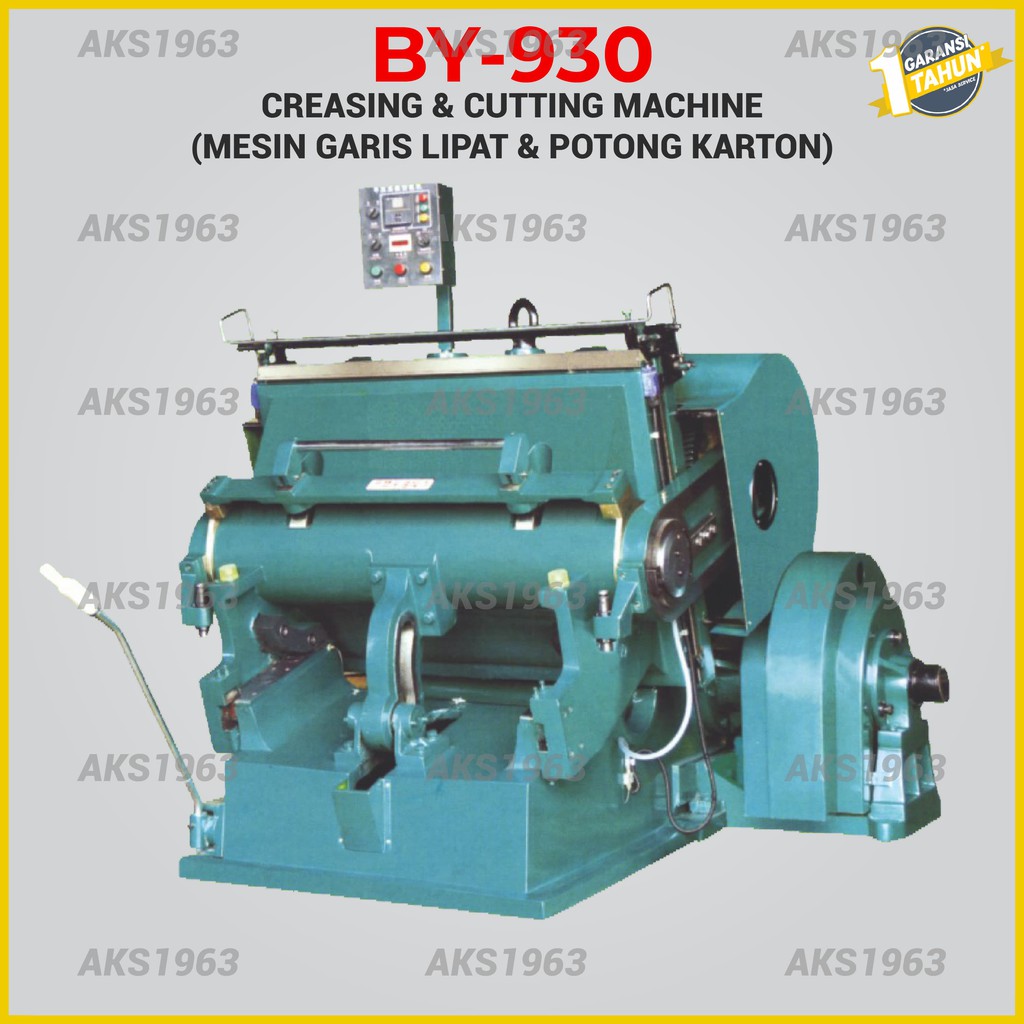 Jual Mesin Garis Lipat & Potong Karton Creasing & Cutting Machine 93 x ...