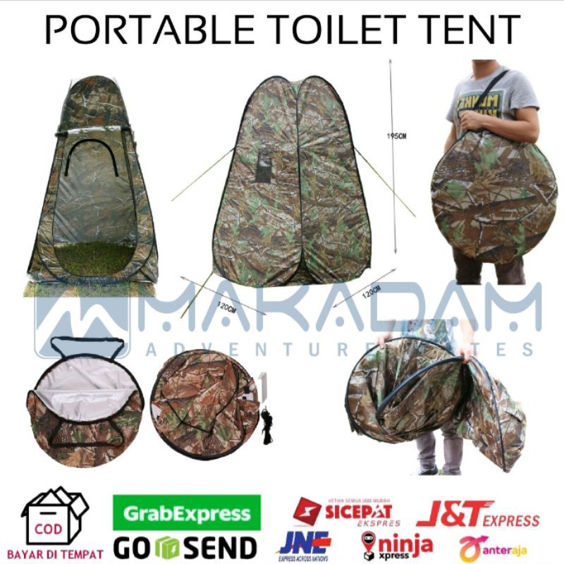 Jual toilet tent tenda toilet portable camping outdoor | Shopee Indonesia