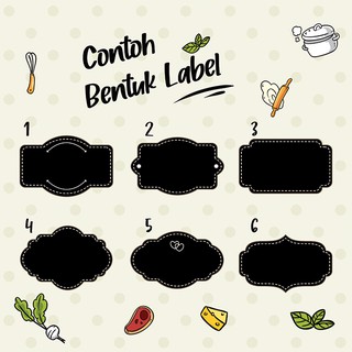 Jual Label Kopi Custom / Label Bumbu Dapur Custom / Stiker Label Nama ...