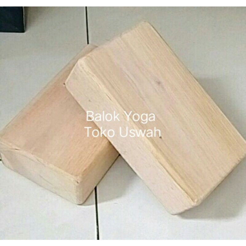 Jual Alat Bantu Balok Yoga Alat Olahraga Brick Alpha Wood Wooden ...