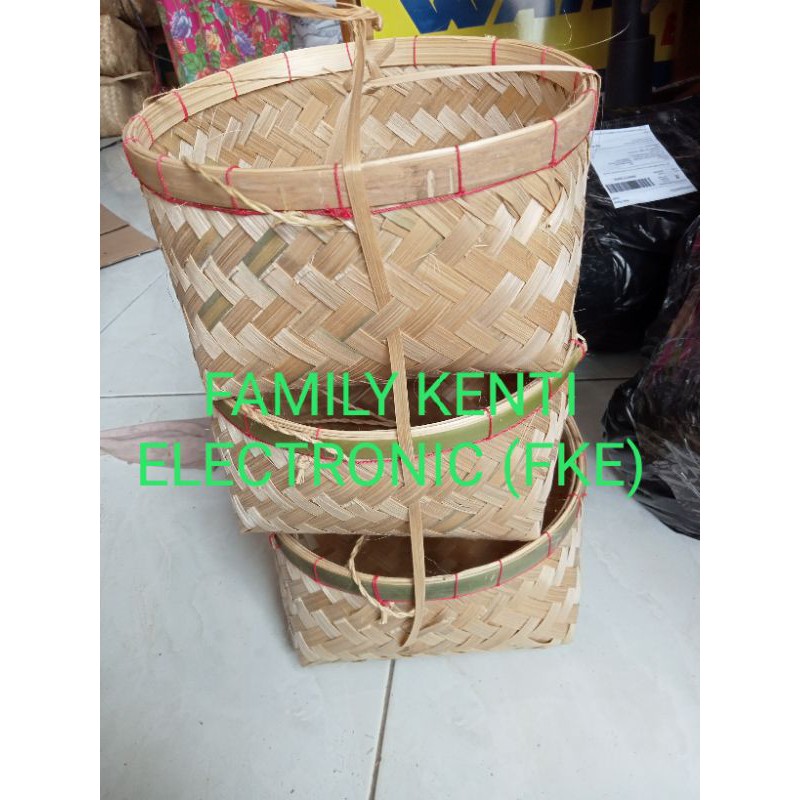 Jual JUAL TUMBU BAMBU HAMPERS NASI / BISA UNTUK POT BUNGA DIAMETER 20 ...