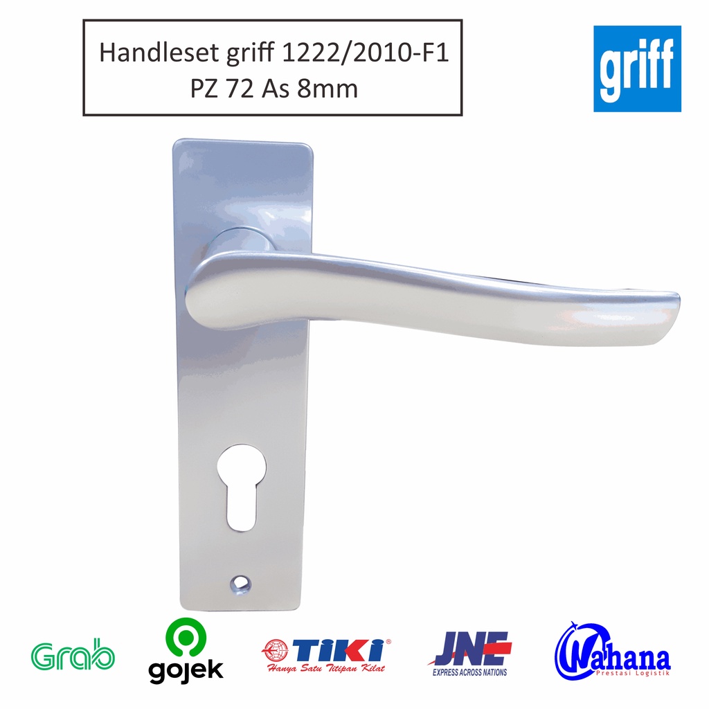 Jual Handle set griff 1222/2010-F1 PZ 72 As 8 mm Handle Pintu Kayu ...