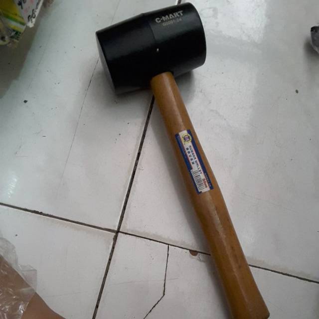 Jual palu karet biasa rubber mallet cmart getokan palu ketuk hammer 55 ...