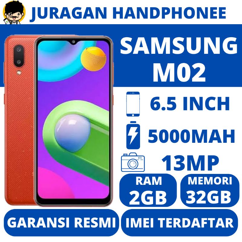 Jual Samsung M02 2/32 GB Garansi Resmi Samsung Indonesia | Shopee Indonesia