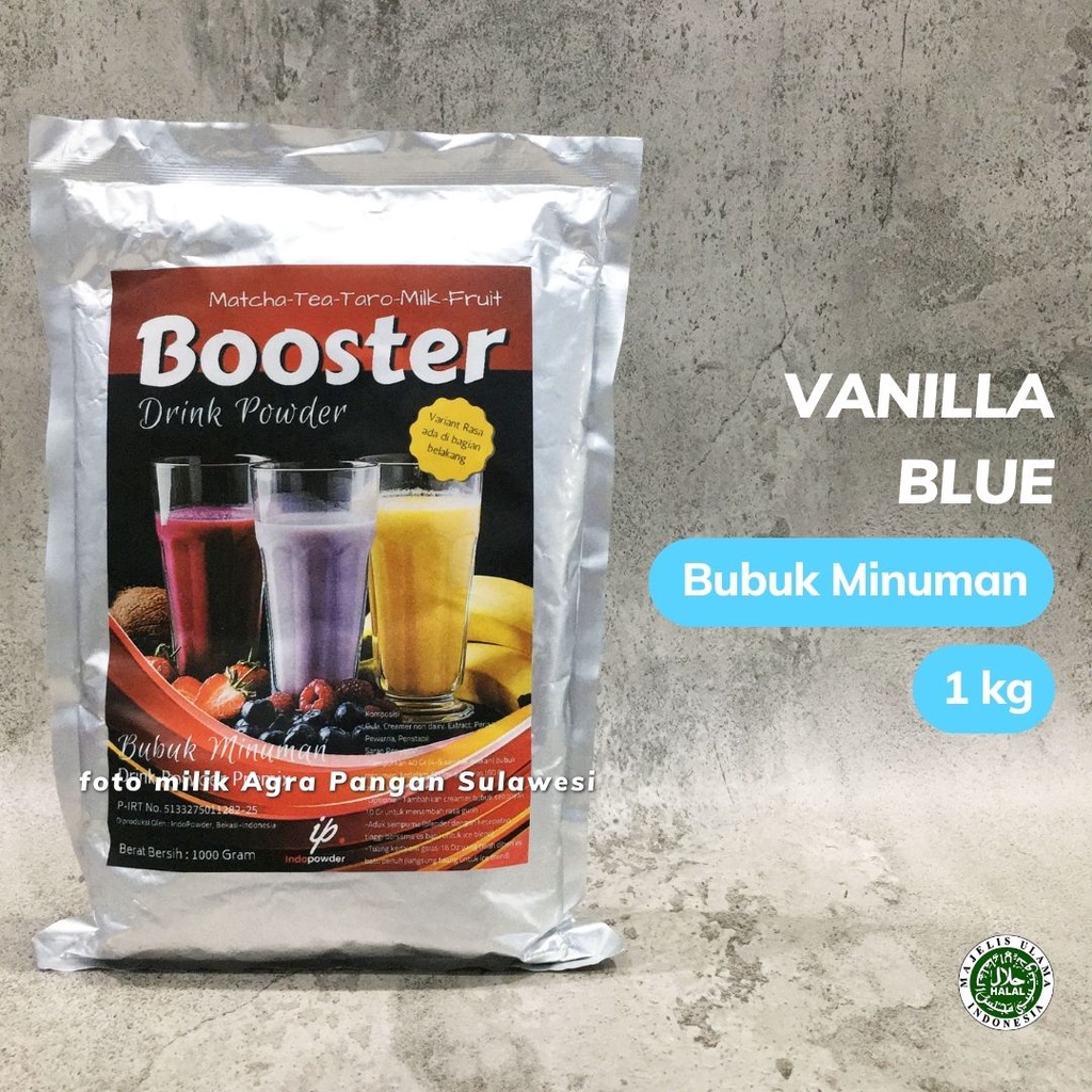 Jual Bubuk Minuman VANILLA BLUE 1kg | Vanila Drink Powder Frappe Bubble ...