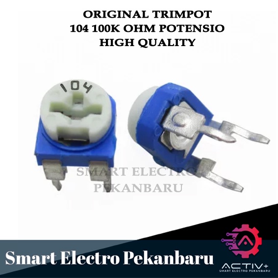 Jual ORIGINAL TRIMPOT 104 100K OHM POTENSIO METER Trimmer Variable ...