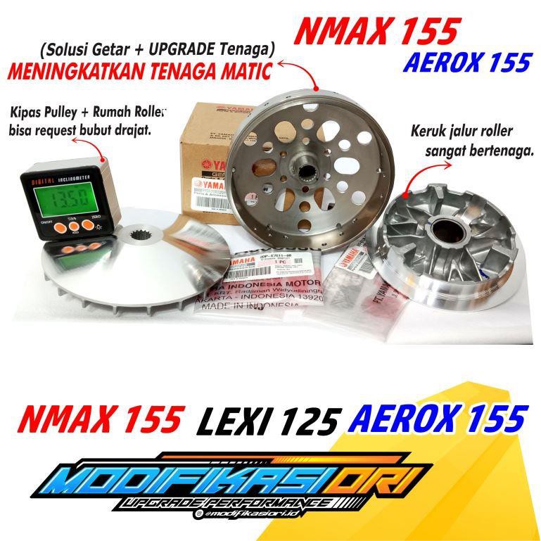 Jual PAKET UPGRADE CVT NMAX CVT RACING AEROX RUMAH ROLER BUBUT YAMAHA ...