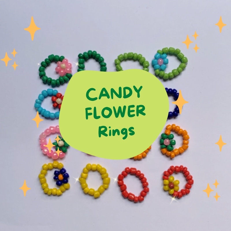 Jual Candy Flower Rings / Cincin Manik Daisy | Shopee Indonesia