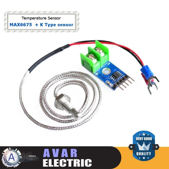 Jual MAX6675 Temperatur Sensor Modul dan K Type Temperature Module MAX ...