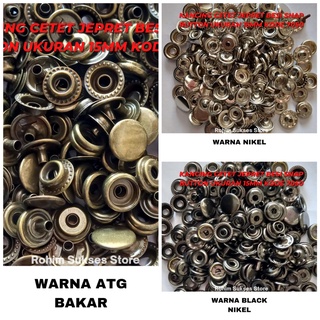 Jual Kancing Cetet Jepret Knop Snap Button Besi 7050 15mm Harga Eceran ...