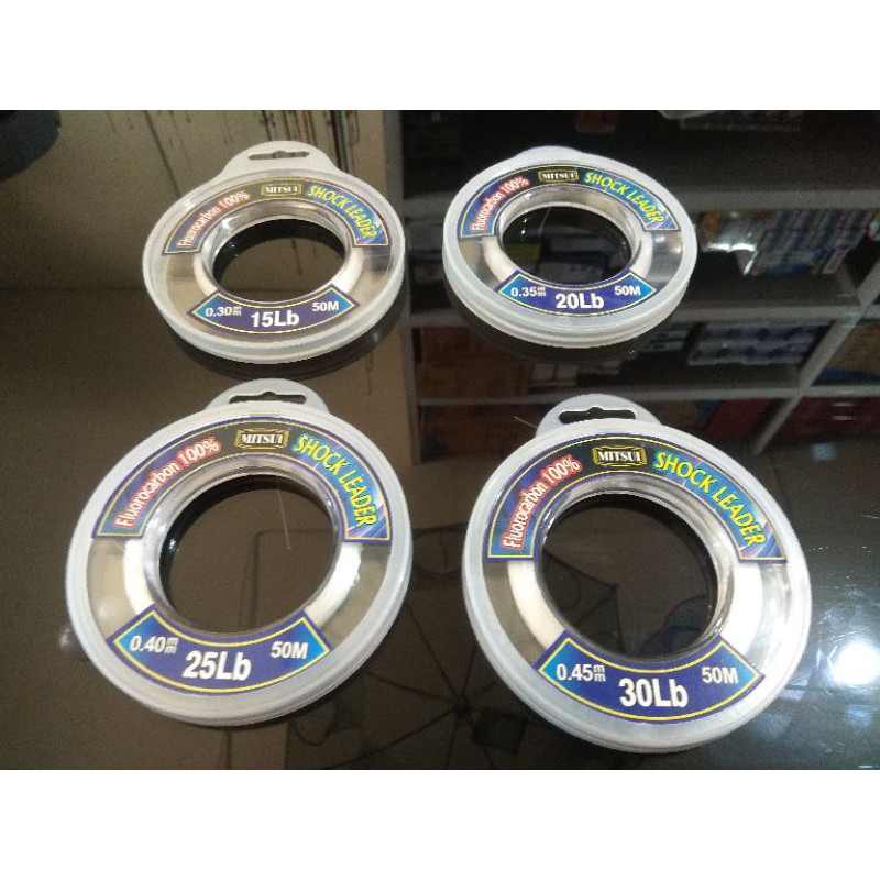 Jual Shock Leader Mitsui Fluorocarbon 50 meter | Shopee Indonesia