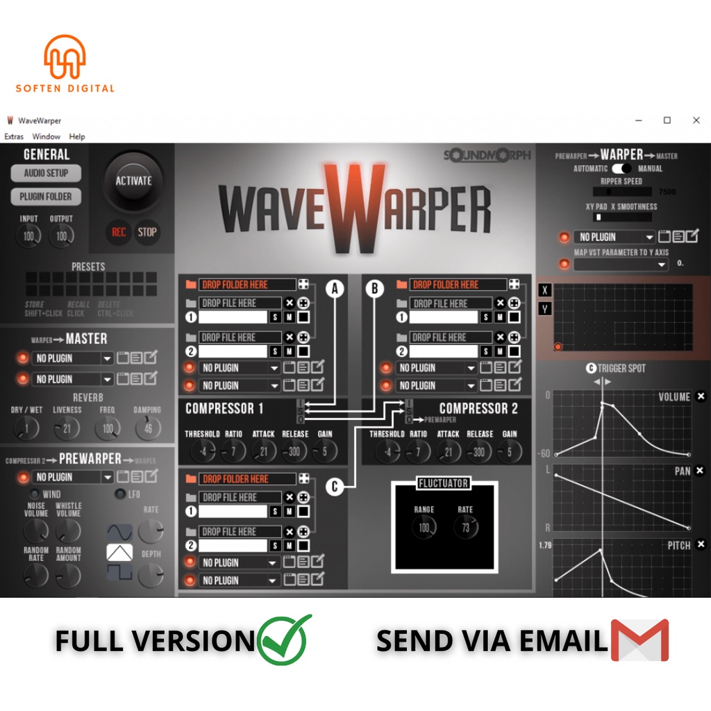 Jual SoundMorph Wave Warper v1 VST Plugin evolutionary new way to create your own amazing custom ...