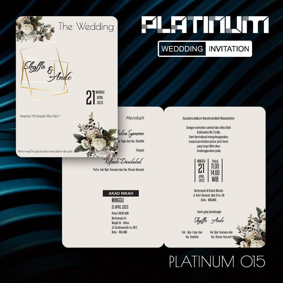 Jual PLATINUM 15 Blanko Undangan | Blangko Undangan | Undangan Murah | Shopee Indonesia