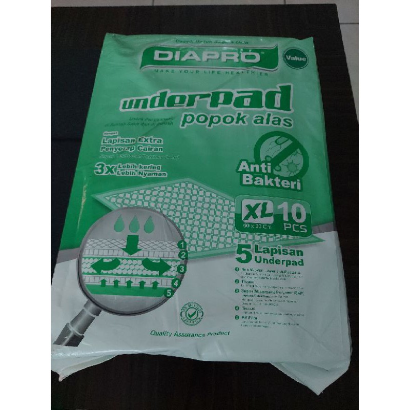 Jual Diapro underpad XL uk 60x90 cm eceran | Shopee Indonesia