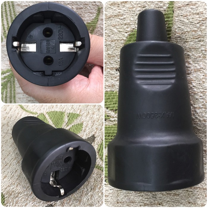 Jual Stop Kontak FEMALE Stecker Steker Karet Colokan Listrik BETINA ...