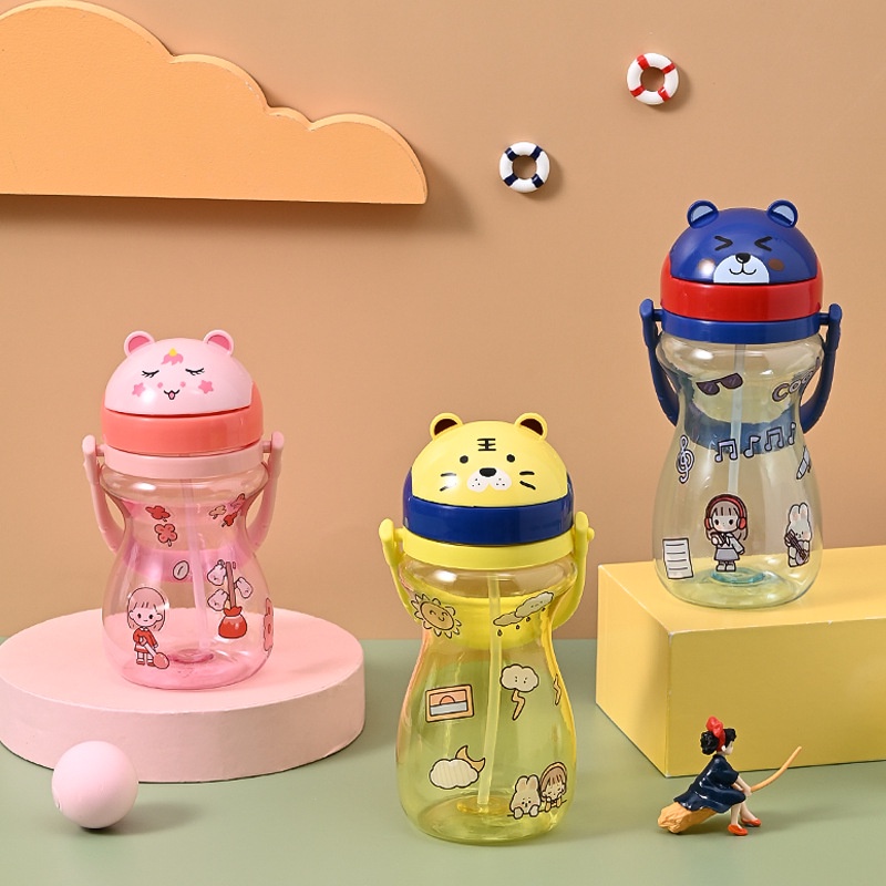 Jual BOTOL AIR MINUM ANAK MOTIF HARIMAU FREE STIKER DENGAN TALI SEDOTAN ...