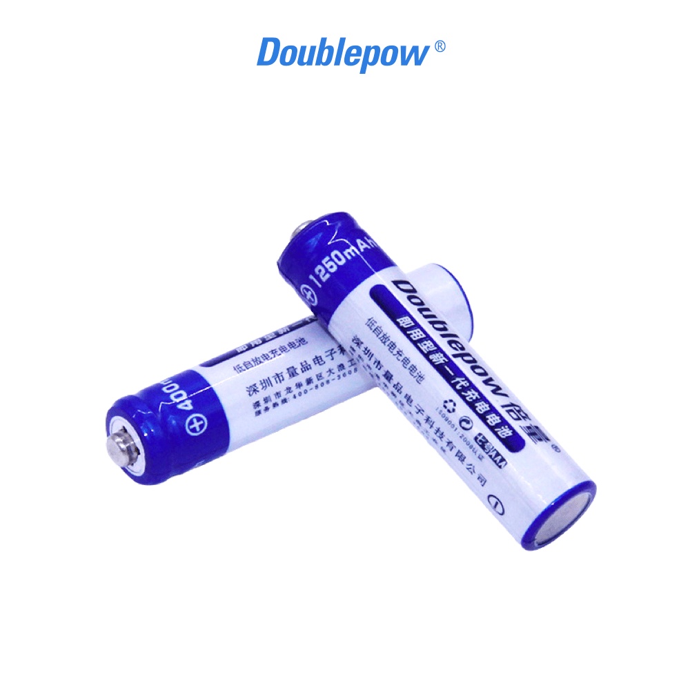 Jual DOUBLEPOW Batu Baterai AAA Rechargeable NiMH 1250mAh 2 PCS ...