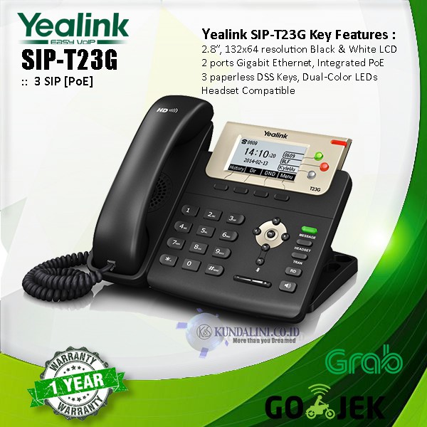 Jual Yealink SIP-T23G Professional Gigabit IP Phone | Shopee Indonesia