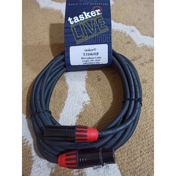 Jual TASKER T3106MF - Microphone Cable From Italy | Shopee Indonesia