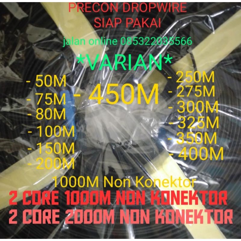 Jual Dropcore kabel fo fiber optik 40M siap pakai | Shopee Indonesia