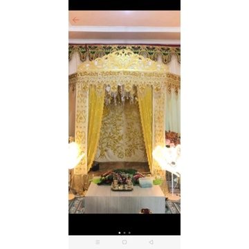 Jual pelaminan Bugis, latar dekorasi Payet Bugis, lamming | Shopee ...