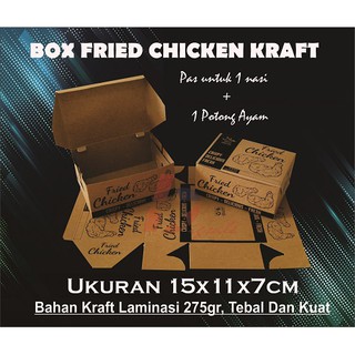 Jual Kotak Fried Chicken/Box Fried Chiken/Dus Fried Chiken/Tempat Fried ...