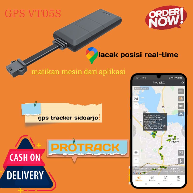 Jual gps tracker protrack VT05S free aplikasi protrack 1 tahun | Shopee ...