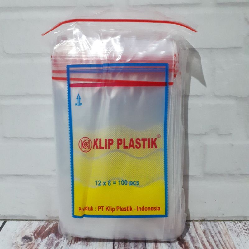 Jual plastik klip ziplock zipper 12x8 8x12cm | Shopee Indonesia