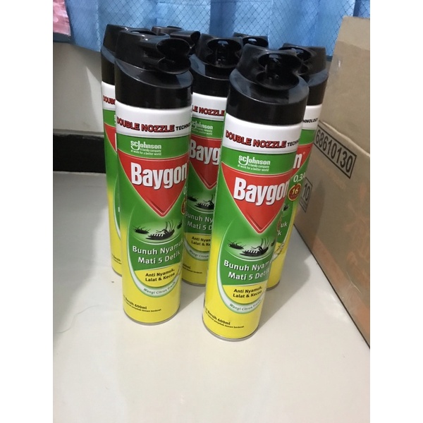 Jual Baygon aerosol citrus fresh 600ml | Shopee Indonesia