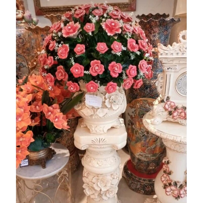 Jual bunga keramik italy kuntum / bunga keramik london | Shopee Indonesia