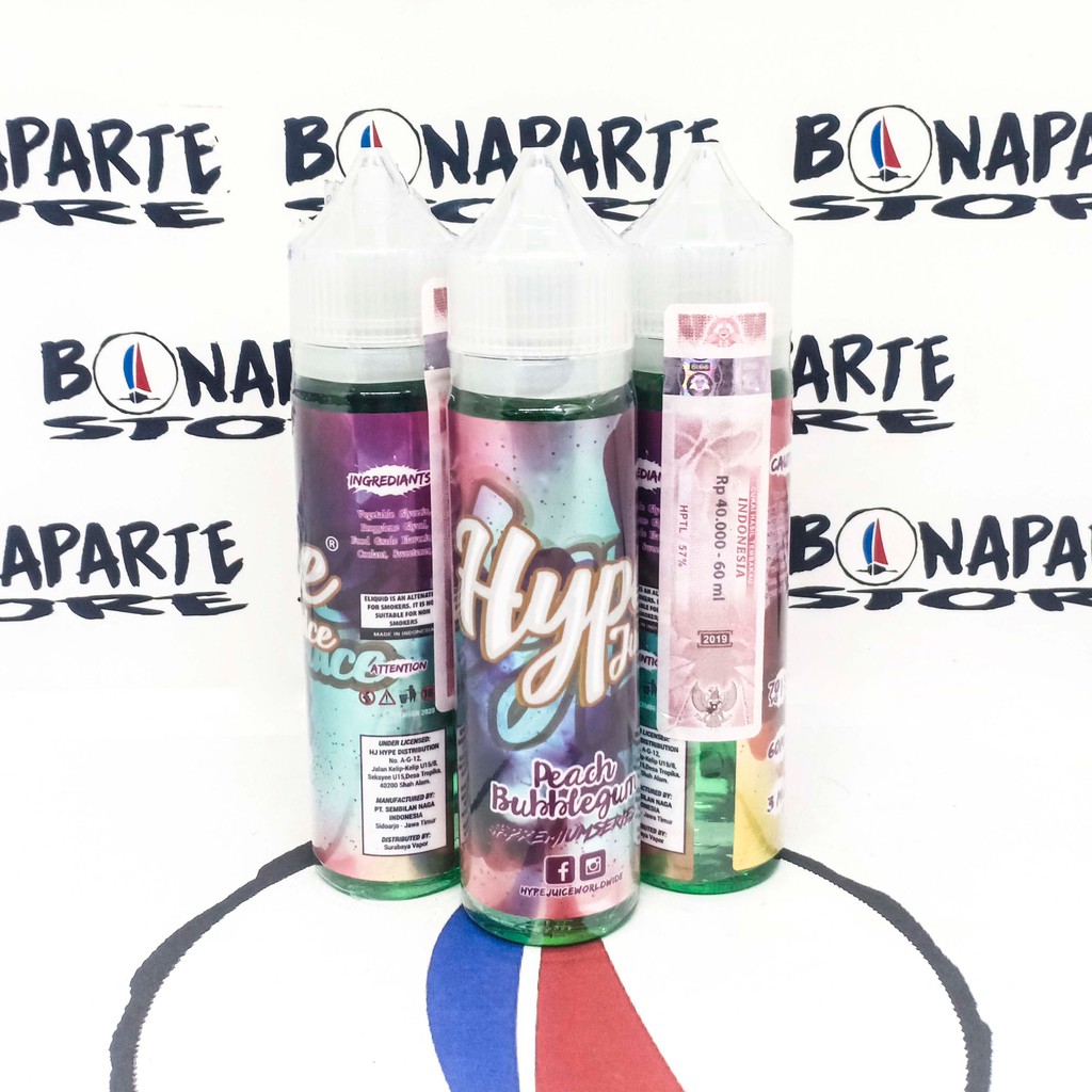 NEW HYPE JUICE Peach Bubblegum LIQUID VAPE VAPOR PITA CUKAI | Shopee ...