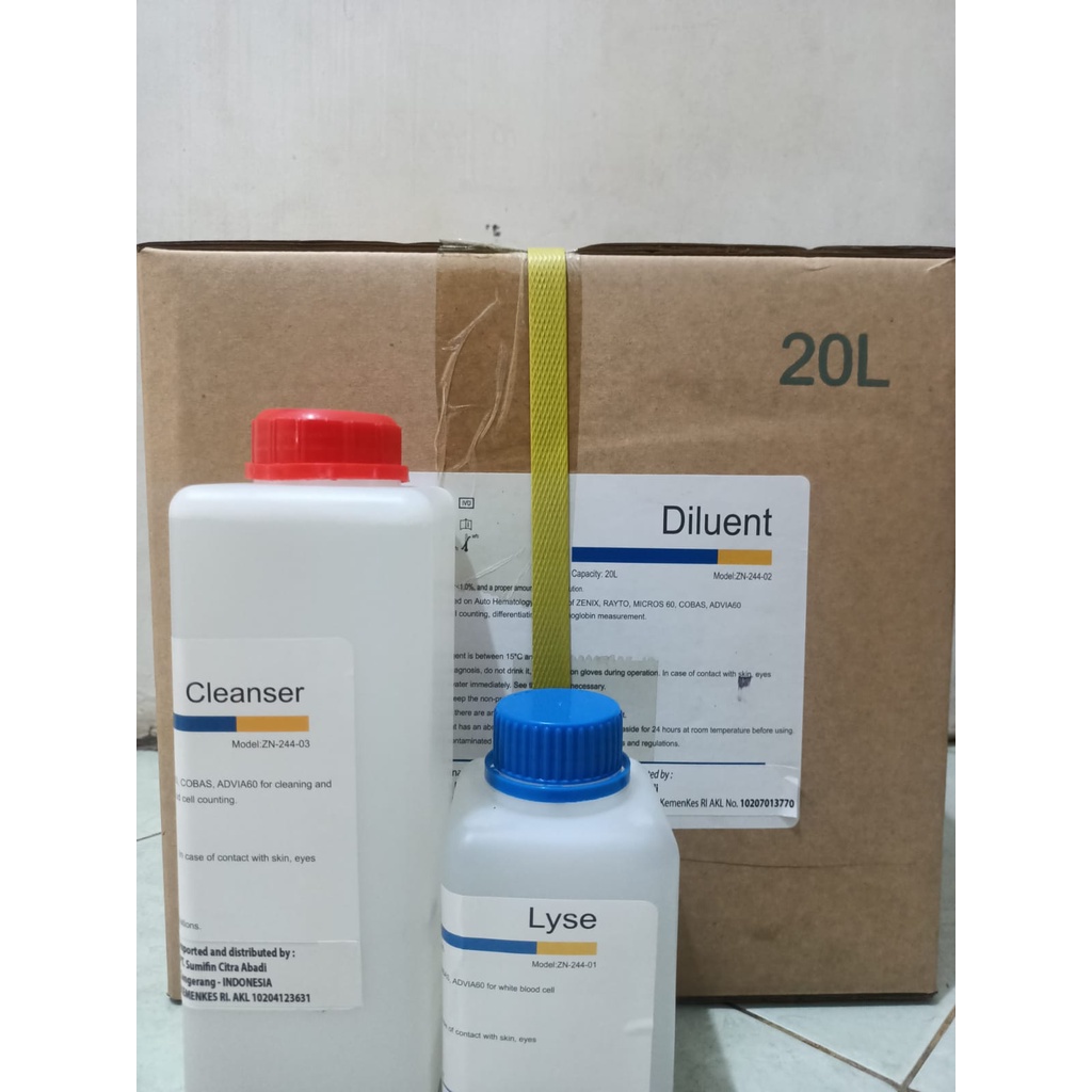 Jual Paket Reagen Diluent Cleanser Lyse Hematology Zenix, Rayto, WP ...