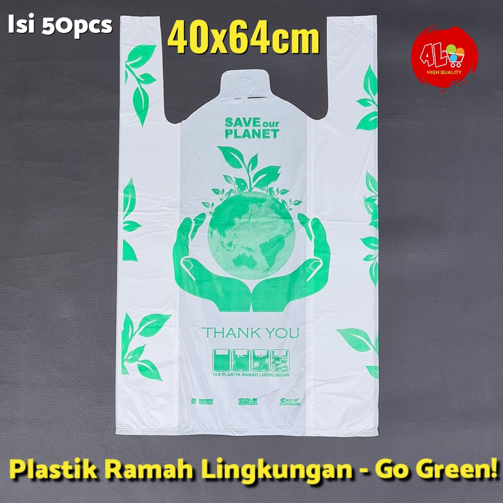 Jual Kantong Plastik Sampah Ramah Lingkungan Delman uk 40 isi 50lbr ...