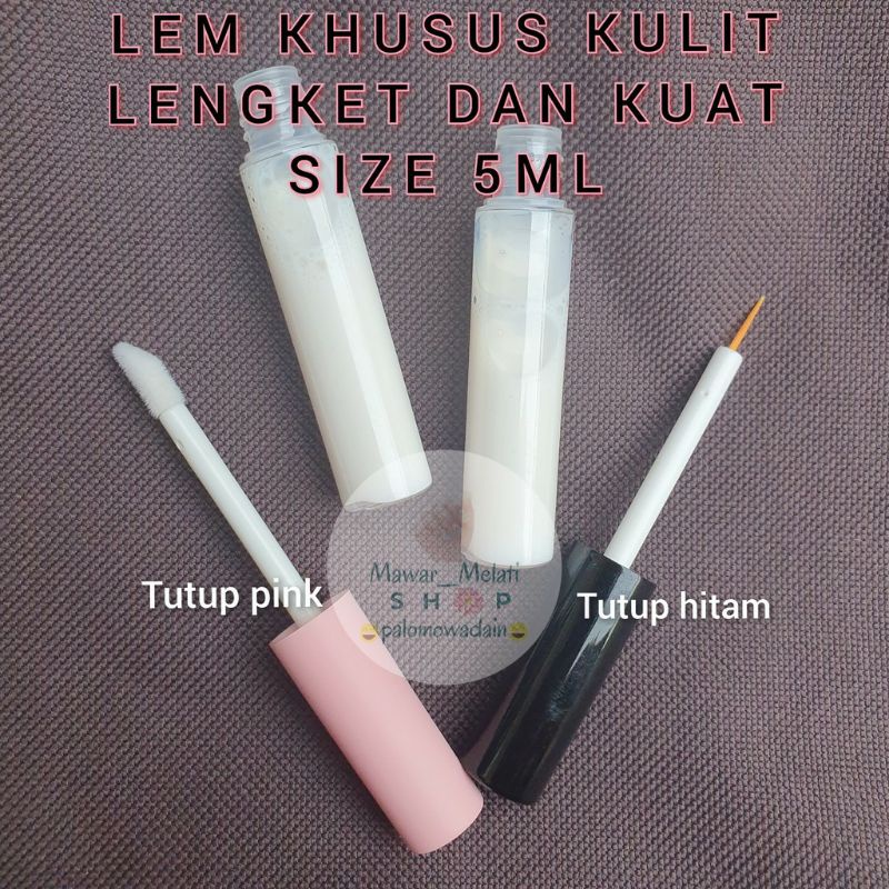 Jual lem kulit lem henna lem gemtone dan lem gliter isi 5ML | Shopee ...
