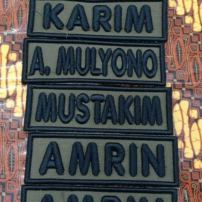 Jual Bordir Nama Timbul | Shopee Indonesia