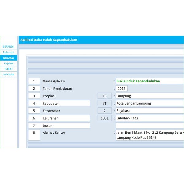 Jual Software Aplikasi Buku Induk Penduduk FULL & Project aplikasi | Shopee Indonesia