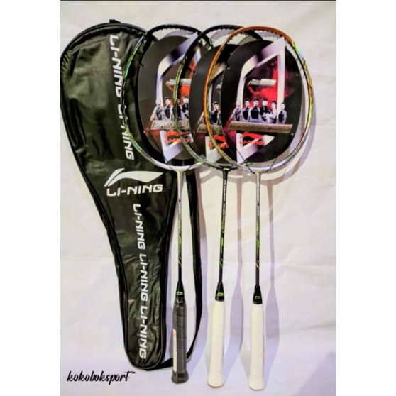 Jual RAKET BADMINTON LI-NING CALIBAR 3D TARIKAN 32 LBS FREE TAS DAN ...
