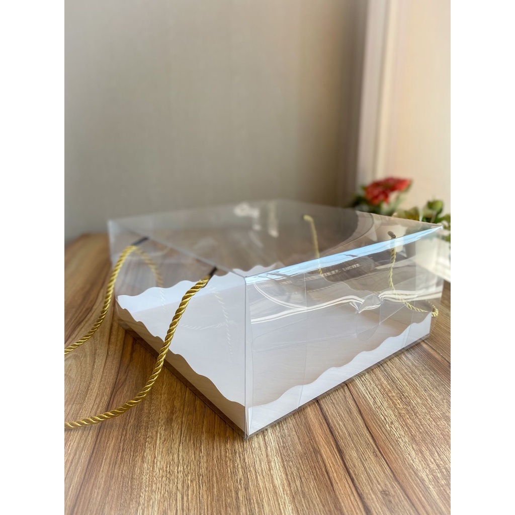 Jual MIKA BOX BENING 242412 - Dus mika bening box packaging cake Kotak ...