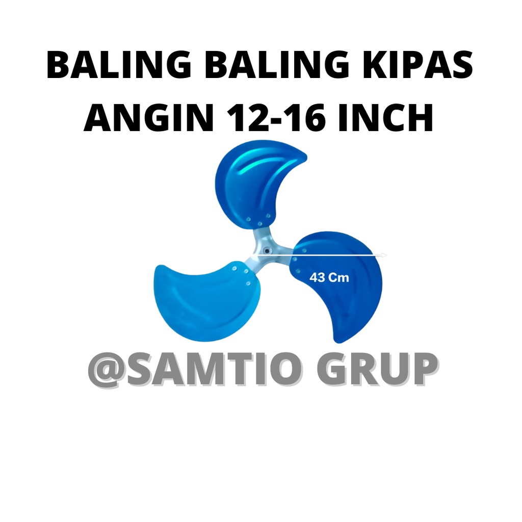 Jual Baling baling kipas angin besi 12-16 inch diameter 8mm | Shopee ...