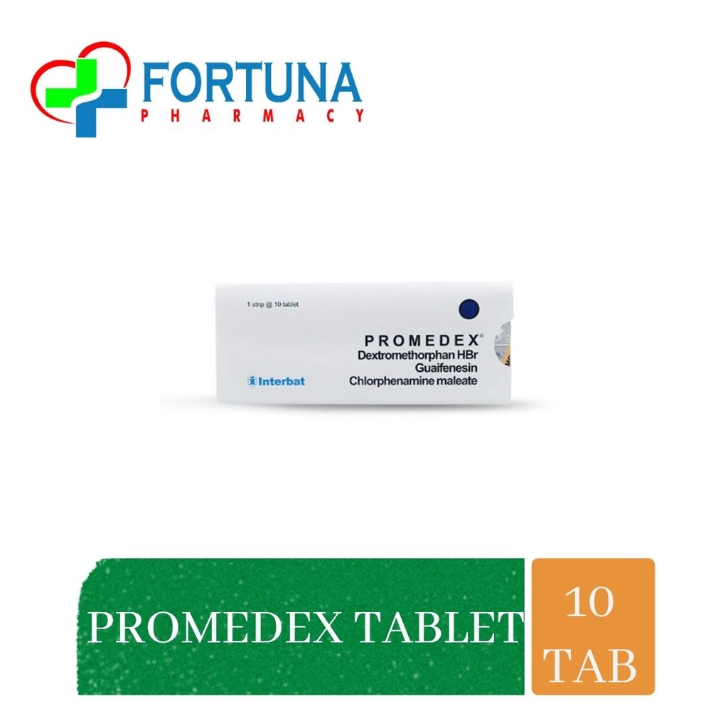 Jual PROMEDEX TABLET 1 STRIP 1 10 TABLET OBAT BATUK KERING | Shopee Indonesia
