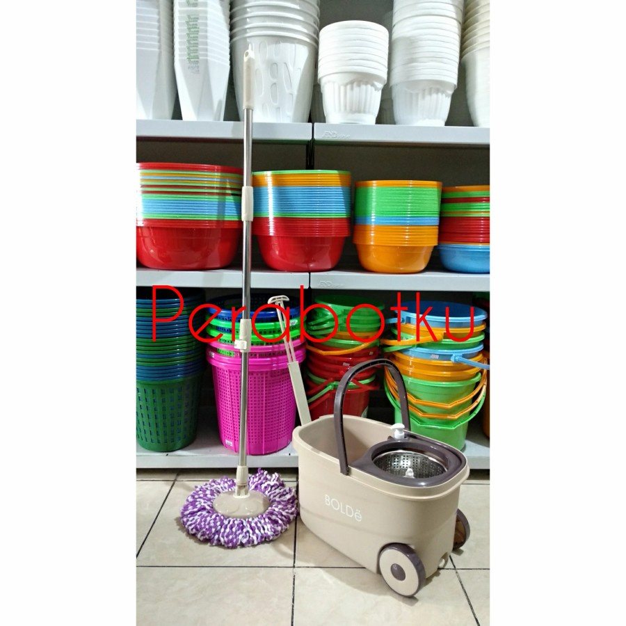 Jual Pel Super Mop Volante Bolde / Pel Lantai Set Ember / Spin Mop ...
