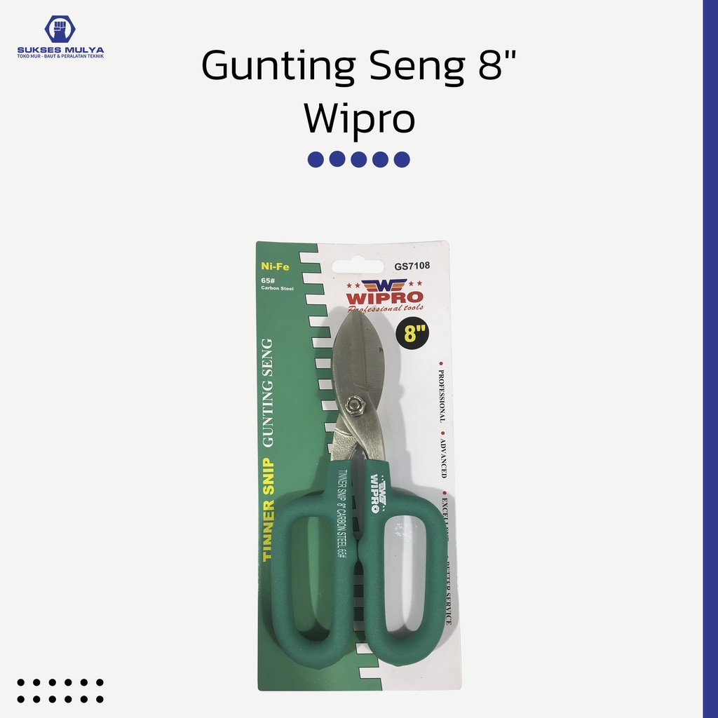 Jual WIPRO Gunting Seng 8" America Type Gunting Plat | Shopee Indonesia