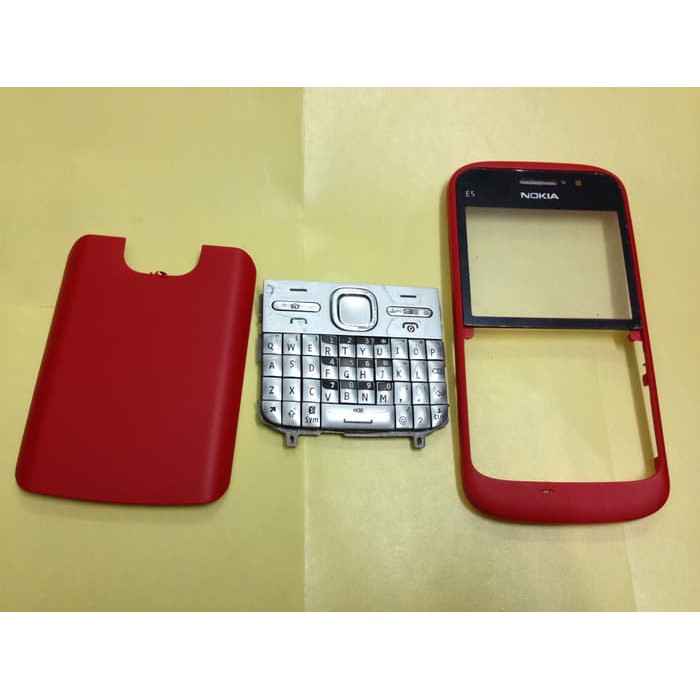 Jual [termurah] Casing Nokia E5 E-5 Qwerty Non Tulang Kw1 Warna Merah ...